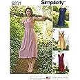 Amazon.com: Simplicity 8231 Women's Summer Dress Sewing Pattern, 4 ...