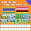 Math Linking Cubes, 100 Math Cube Manipulatives with 30 Learning ...