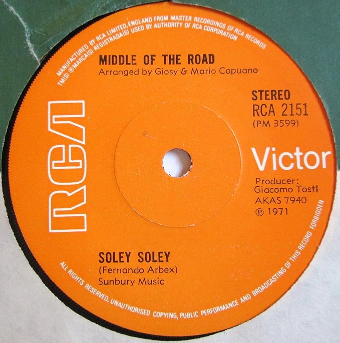 Soley soley (1971, E) / Vinyl single [Vinyl-Single 7'']: Amazon.co.uk ...