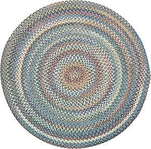 Amazon.com: American Heritage Legacy Blue 0' 36" Round Braided Rug ...