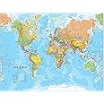 Amazon.com : Laminated World Map - 17" x 22" - Map of the World - 2025 ...