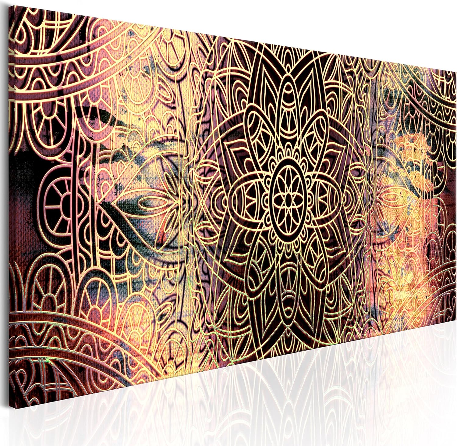 murando - Bilder Mandala 120x40 cm Vlies Leinwandbild 1 TLG Kunstdruck ...