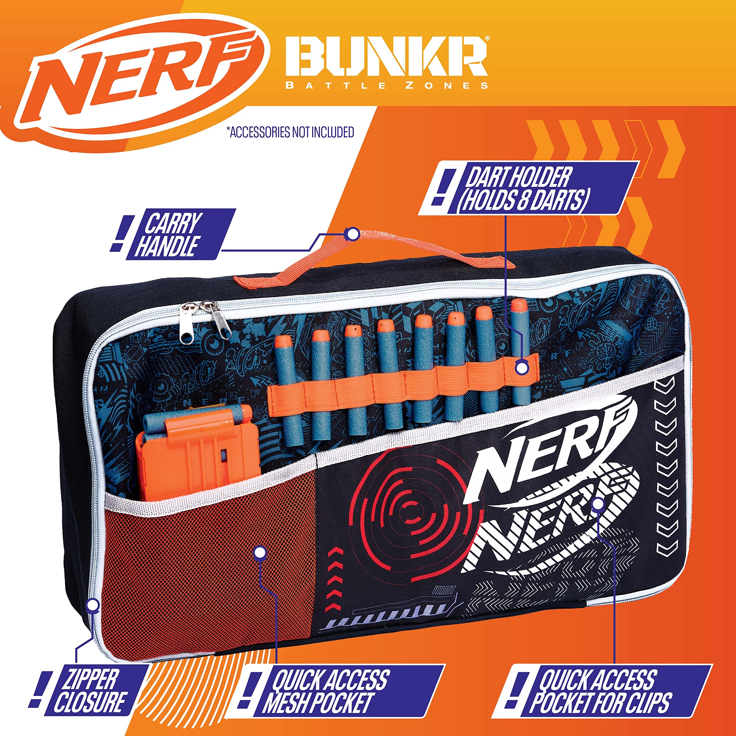 Mua Nerf Bunkr Officially Licensed Lock & Load Case Storage and ...
