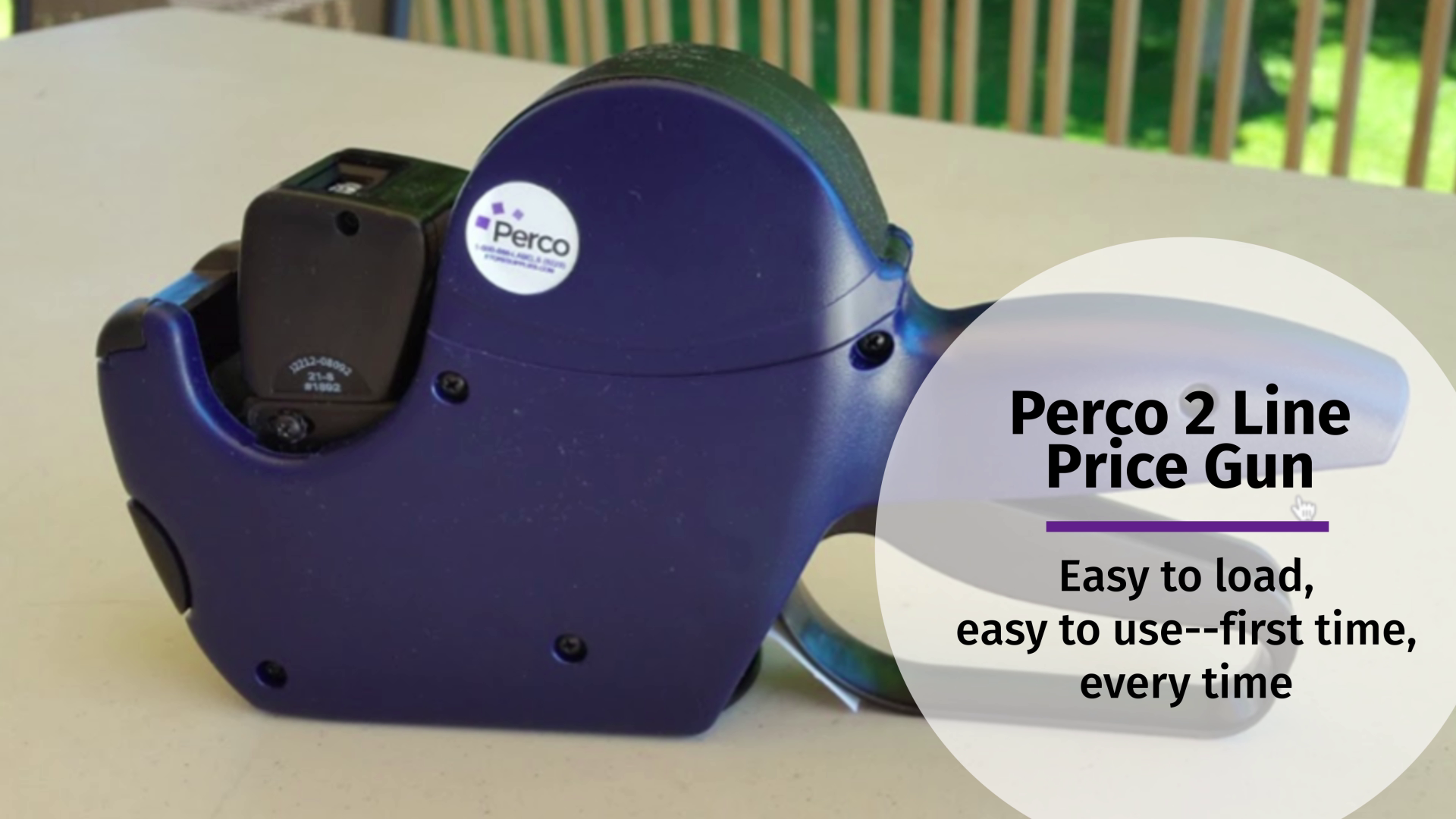 Watch Perco 2 line price gun on Amazon Live