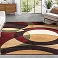 Amazon.com: Well Woven Dulcet Bingo Red Modern Geometric Area Rug (5'3 ...
