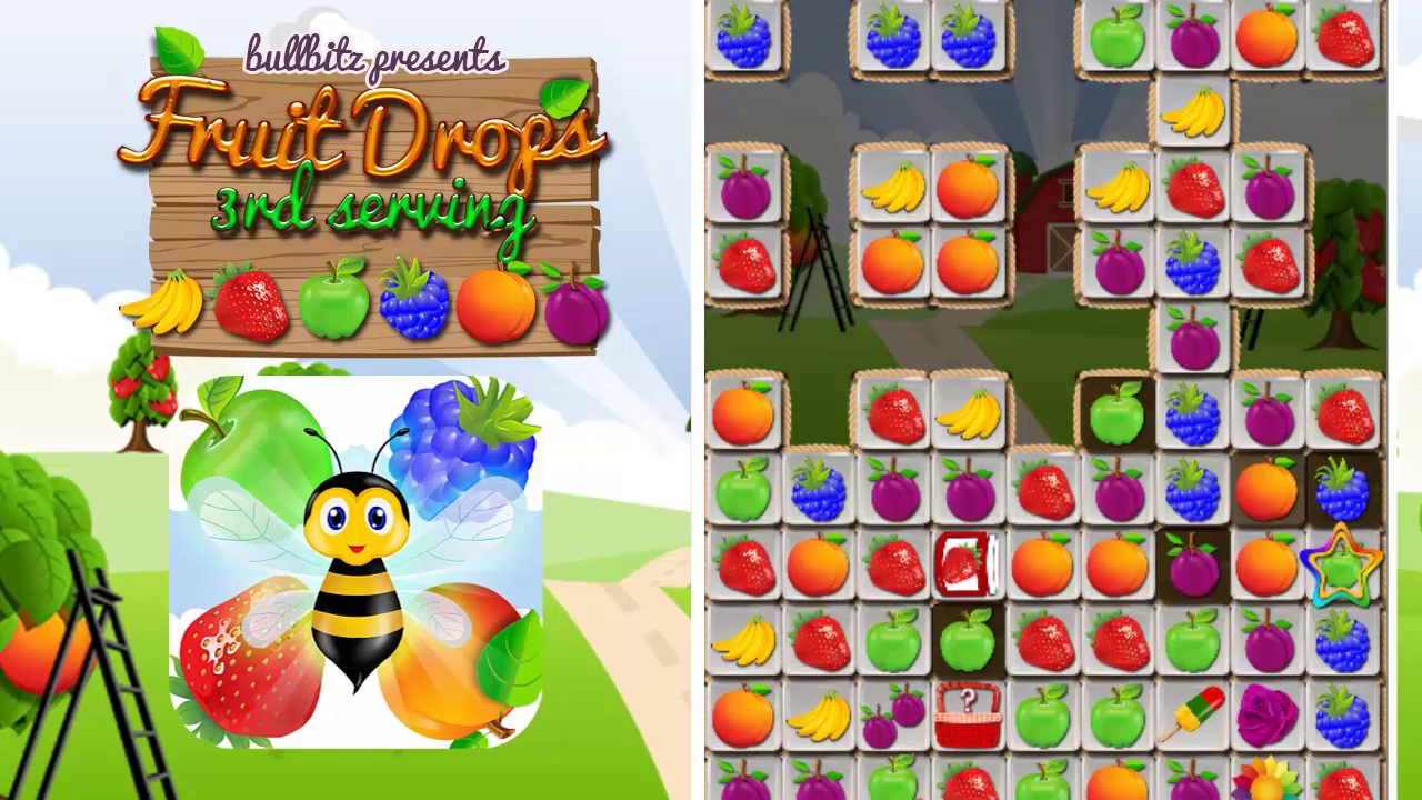Fruit Drops 3 - Match three puzzle - App on Amazon Appstore