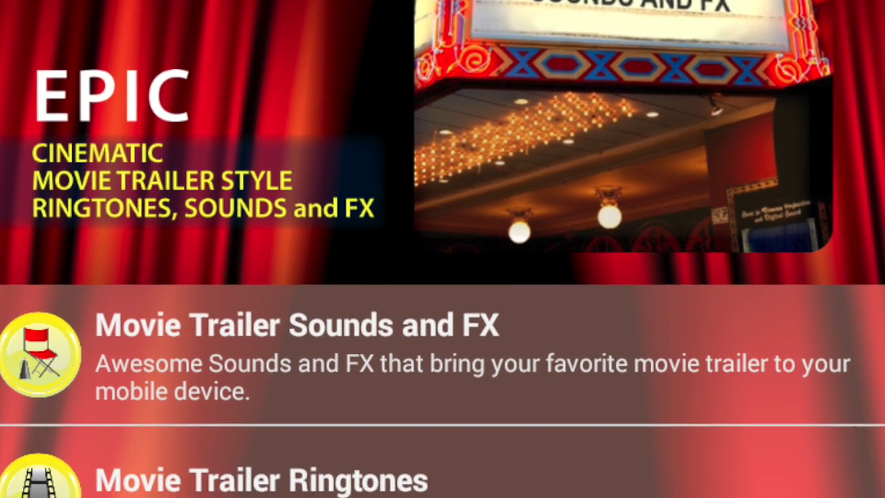 Epic Movie Trailer Sounds and FX - App on Amazon Appstore
