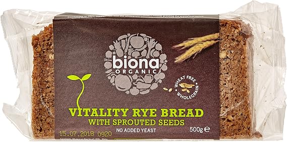 Biona Organic Rye Vitality Bread 500g (Pack of 6): Amazon.co.uk: Grocery