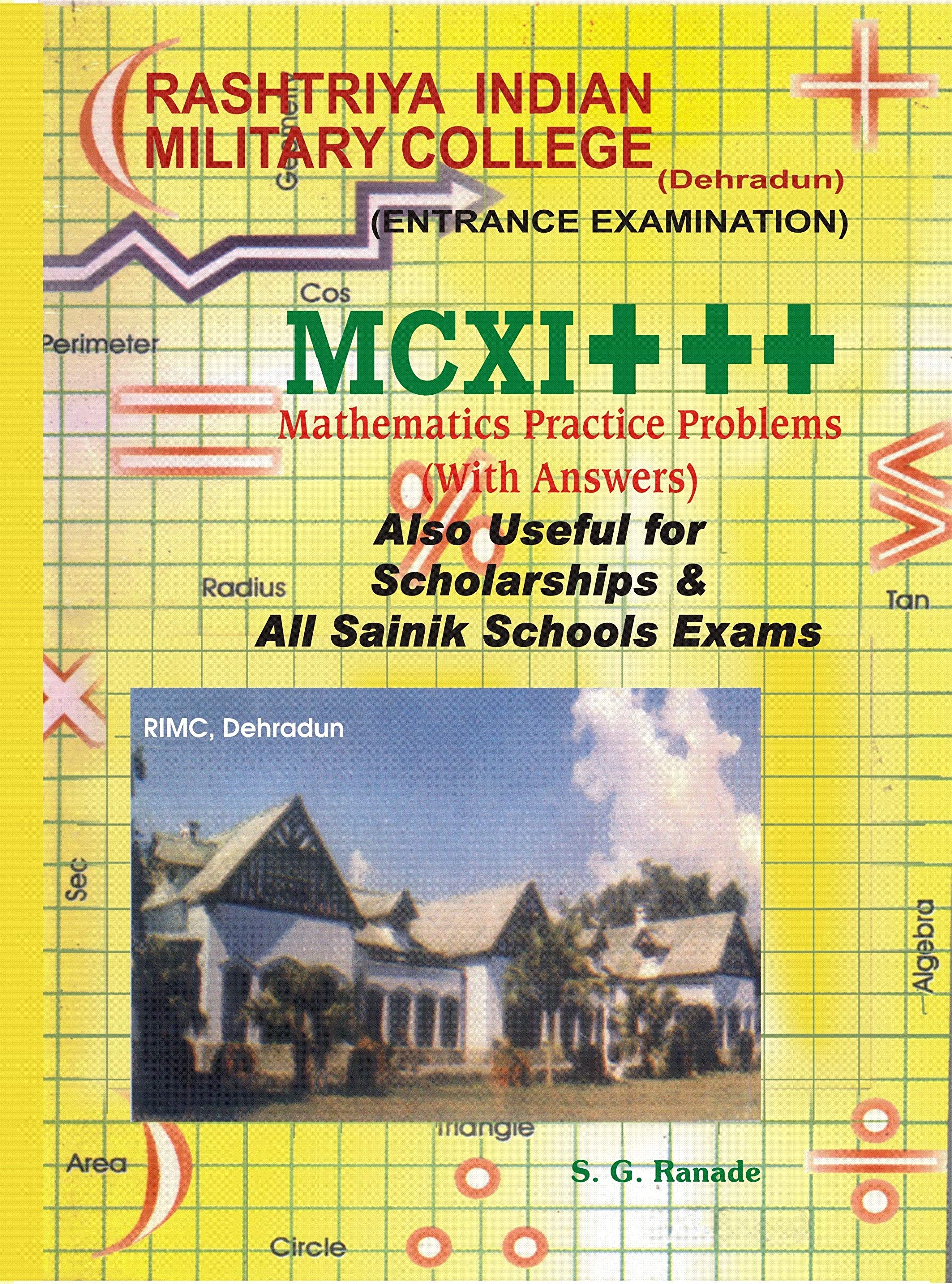 RASHTRIYA INDIAN MILITARY COLLEGE DEHRADUN MCXI MATHEMATICS PRACTICE