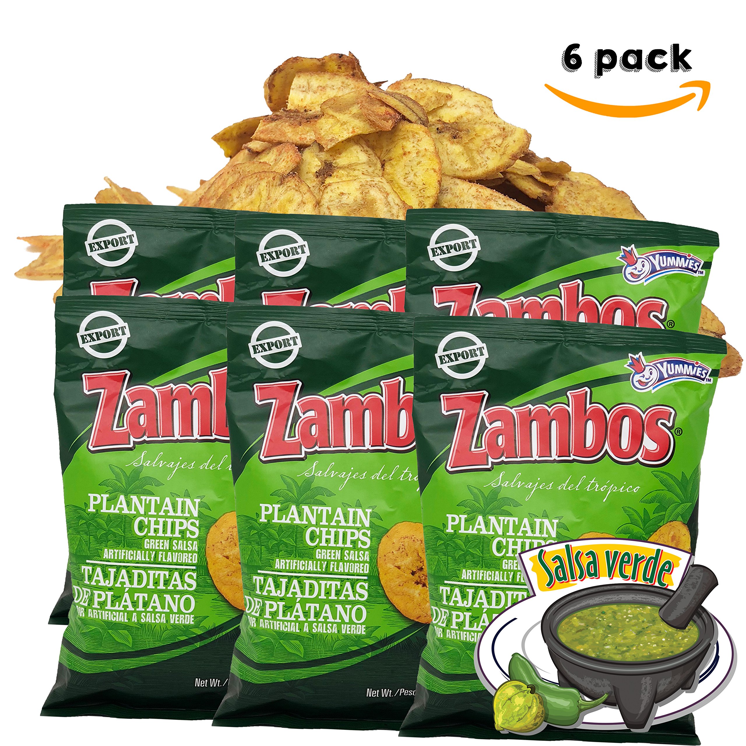 Amazon.com: Zambos Plantain Chips: Spicy with Chili, Lime and Salt ...