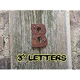 Amazon.com: 3" Vintage Decorative Cast Iron Metal Alphabet Letters Wall ...