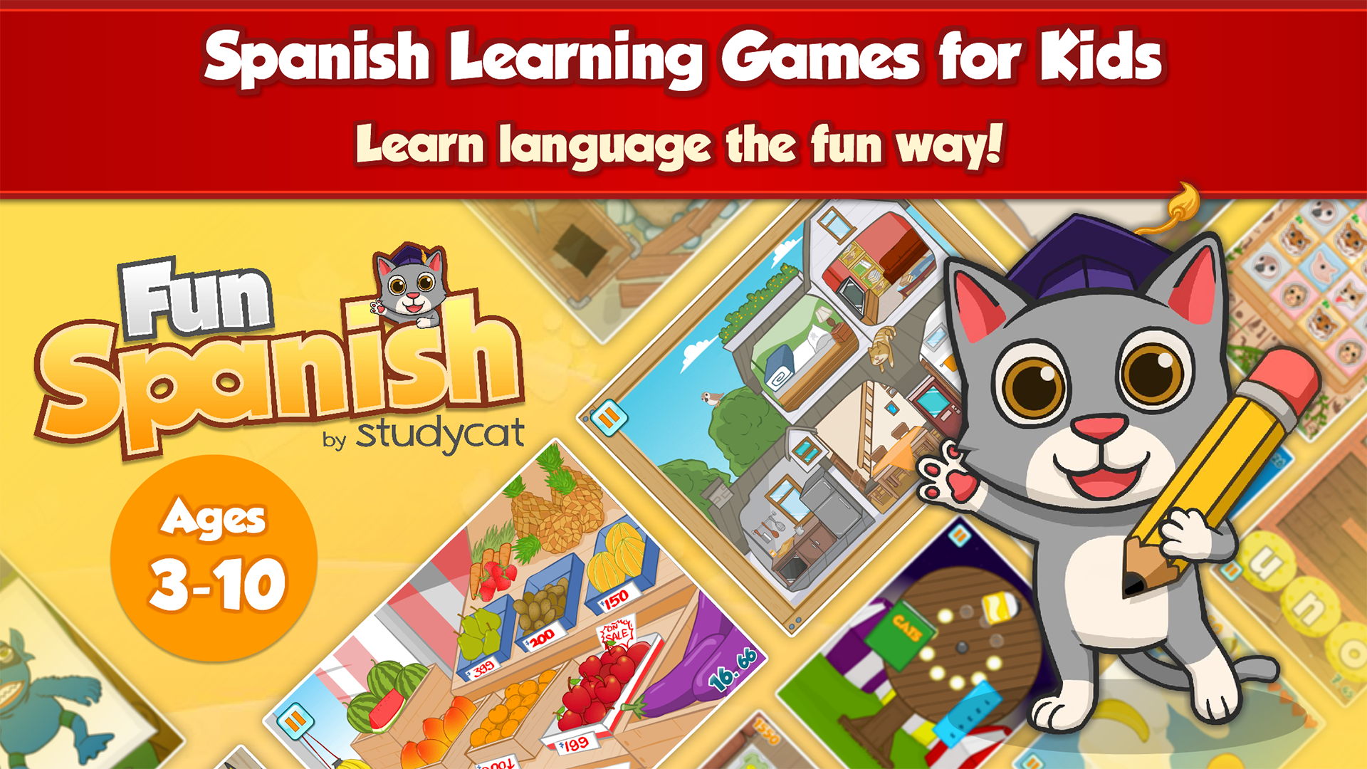 Fun Spanish Language Learning Games For Kids Ages 3 10 Young Children 