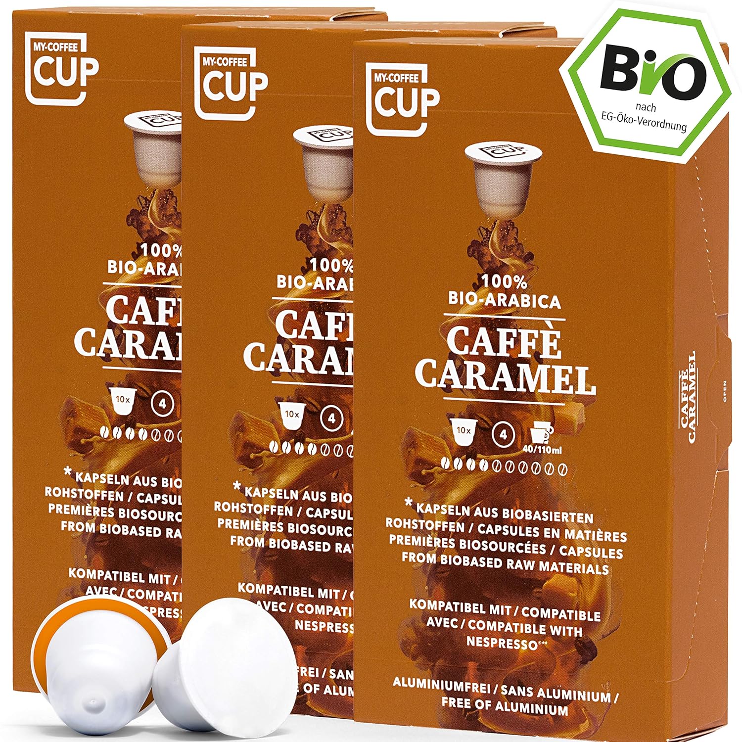 BIO Kaffeekapseln von My-CoffeeCup | Kompatibel mit Nespresso ...