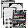 Amazon.com : Chalkboard Brights Classroom Essentials Chart Pack ...