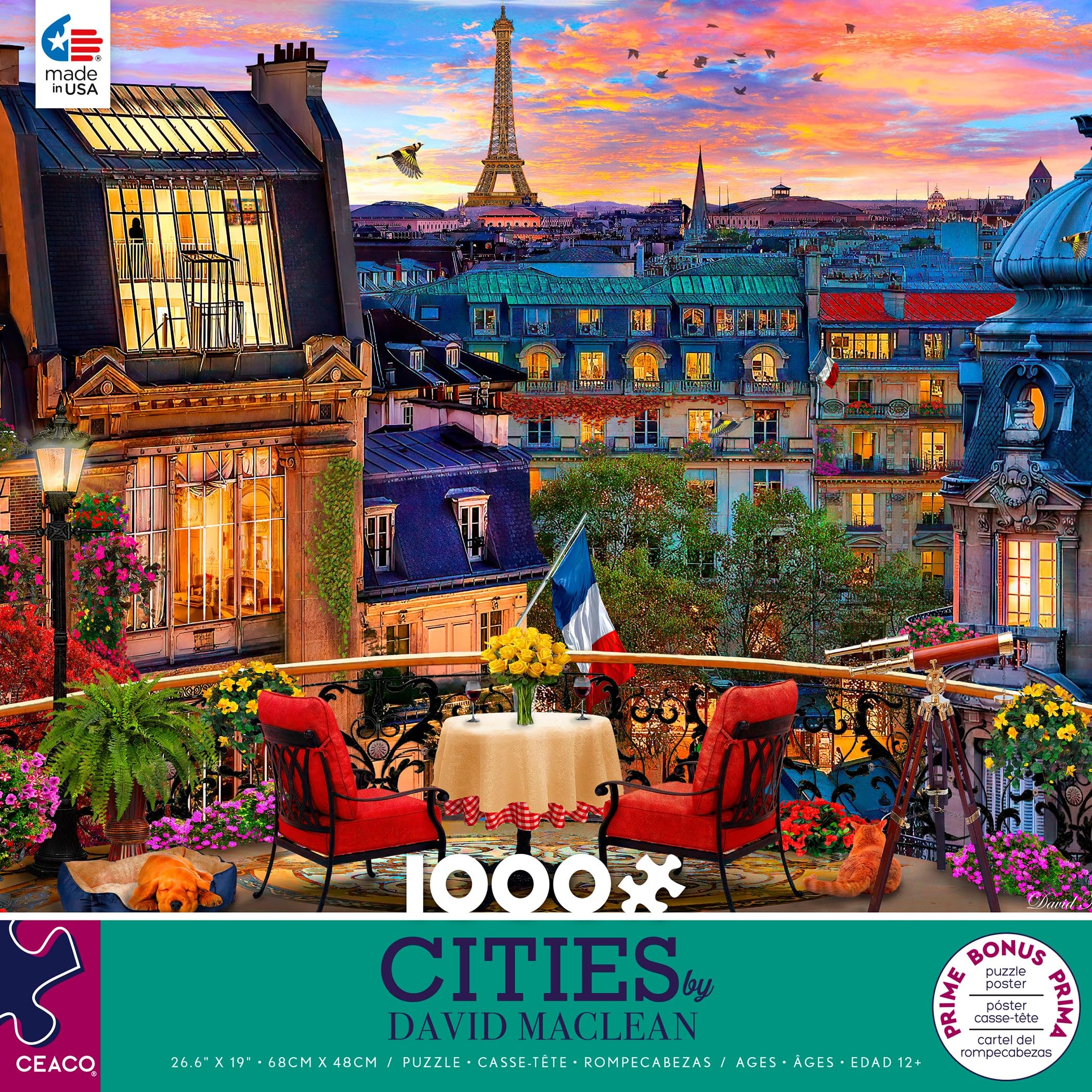 Puzzle Mit Kleber It's Framed Puzzle – Hotel De Ville Paris, 1000 Teile ...