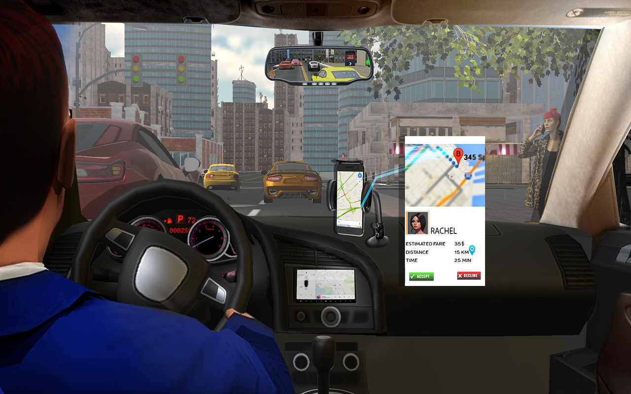 Sports Car Crazy Taxi Driver Simulator 2019: Open World Taxi Cab ...