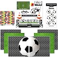 Amazon.com: Scrapbook Customs Themed Paper and Stickers Scrapbook Kit ...