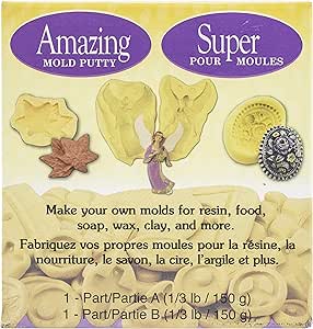 Amazon.com: Alumilite Amazing Mold Putty [3 lb A + 3 lb B (6 Pounds) 2 ...