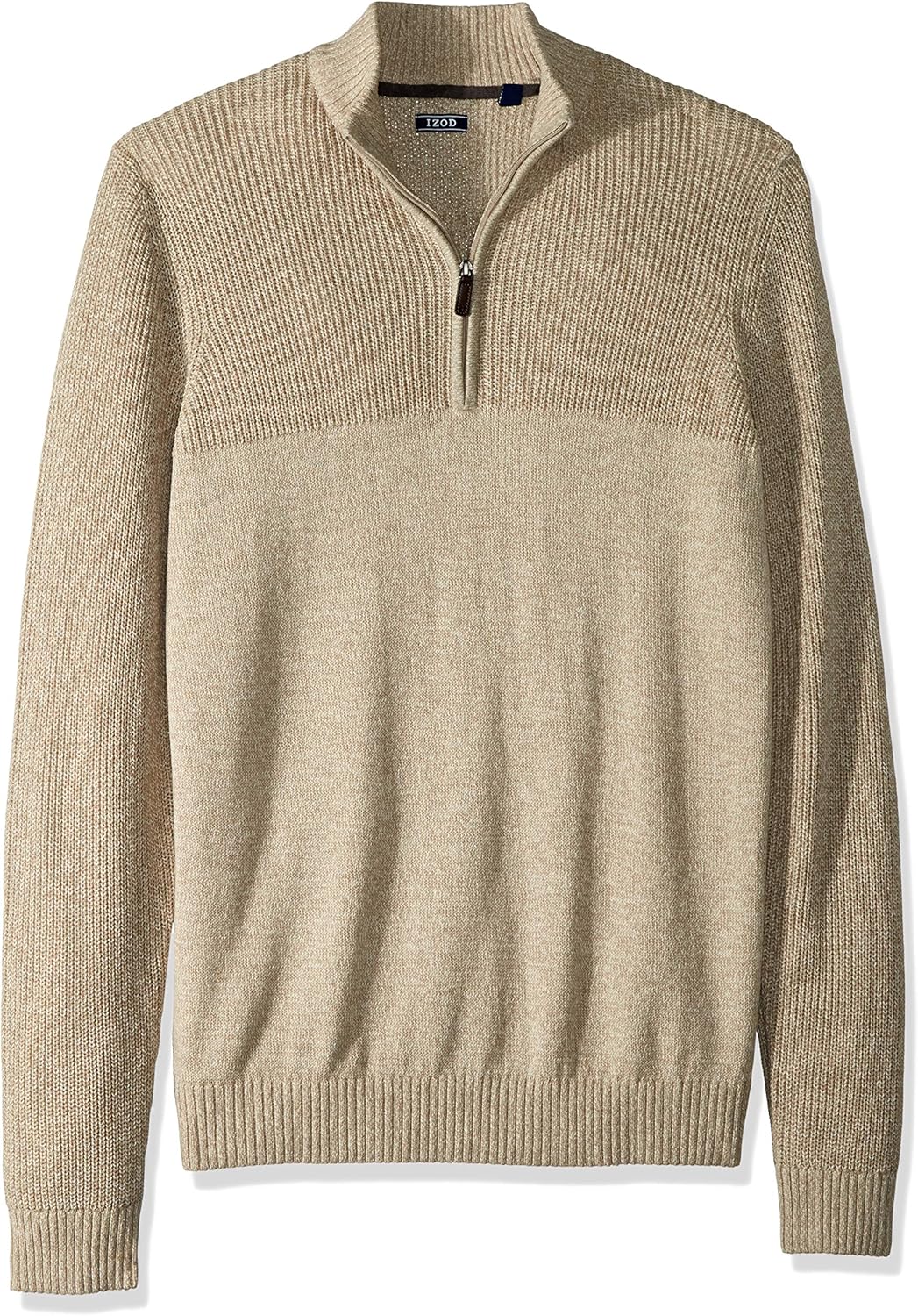 IZOD Men's Big and Tall Saltwater Solid 1/4 Zip Sweater at Amazon Men’s ...