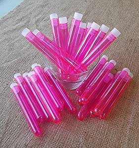 Amazon.com: Test Tube Shots, PACK of 25, NEON PINK Plastic Tubes with ...
