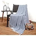 Amazon.com: Dusty Blue Throw Blanket - Soft and Warm Living Room ...