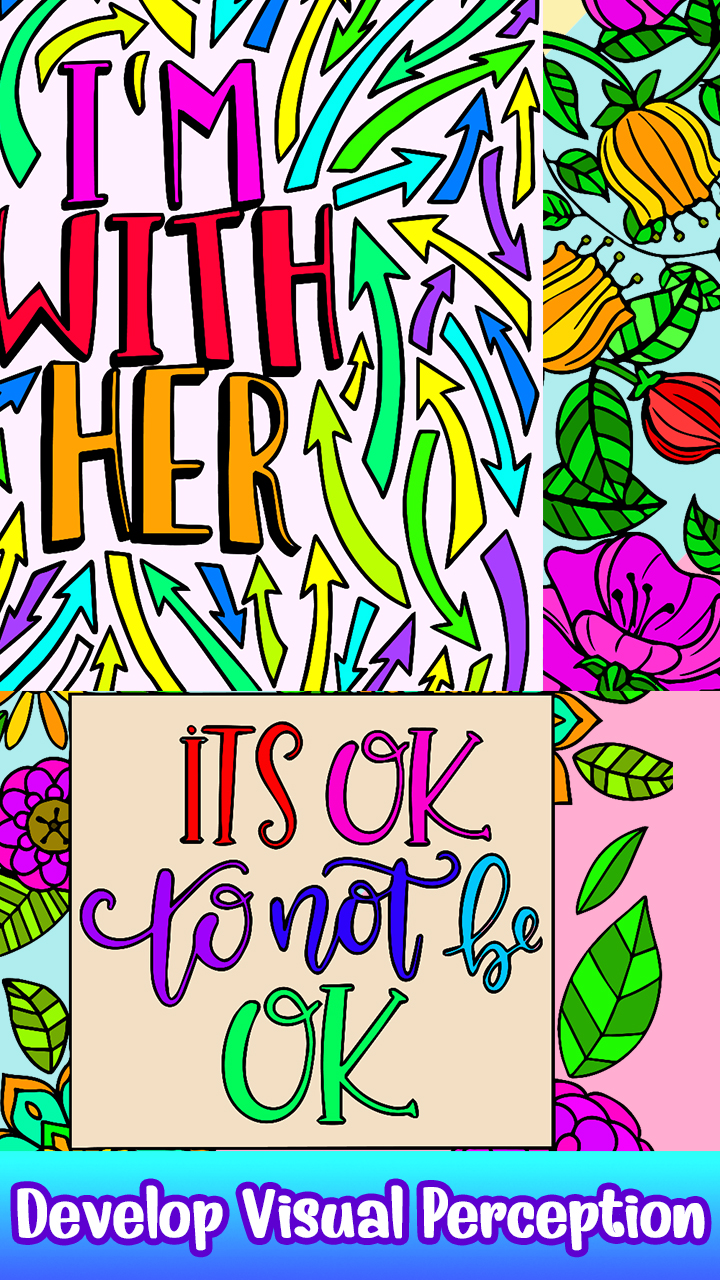 Motivational Quotes Color by Number - Grownups Paint + Glitter + Crayon ...