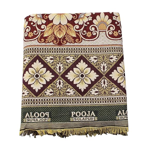 Buy Mandhania Solapuri Chaddar/Blanket (Pooja) 100% Cotton - 1 Dailyuse ...