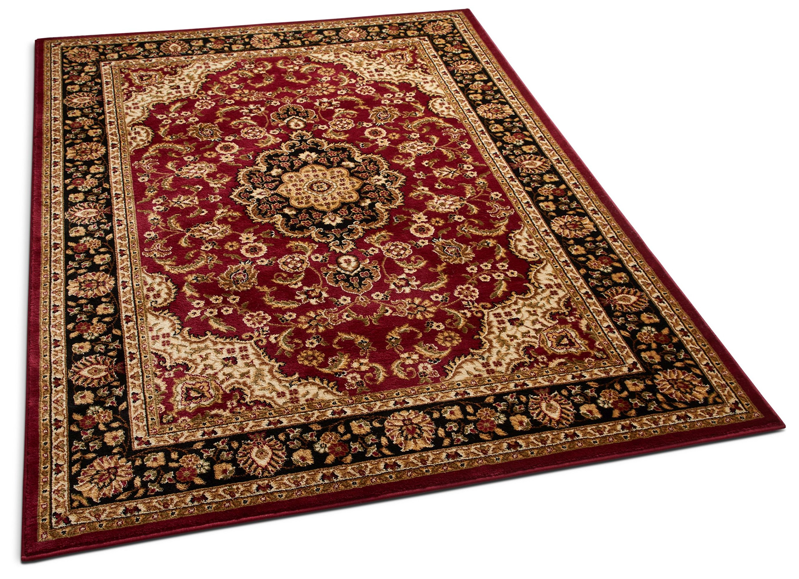 Well Woven Barclay Medallion Kashan Red Traditional Area Rug 9'3'' X 12'6''