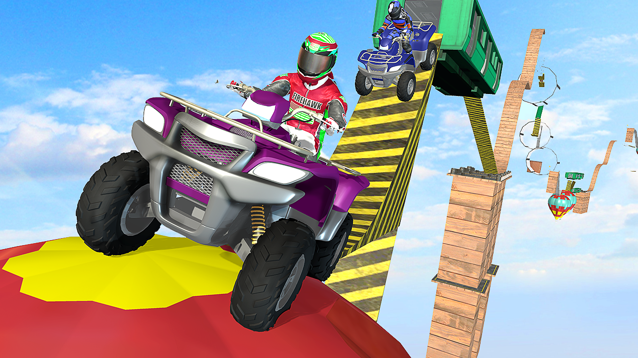 Amazon.com: Quad Bike Racing Game Stunts Master: Tricky Ramp High ...
