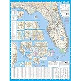 Amazon.com : Florida Laminated Wall Map (42” x 42”) : Office Products