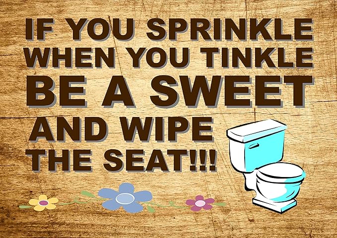 SIGNED BY THE STARS BEAUTIFUL/FUNNY IF YOU SPRINKLE WHEN YOU TINKLE ...