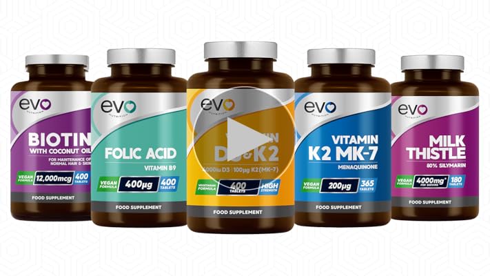 Mua EVO NUTRITION Vitamin K2 MK-7 200mcg | 365 Vegetarian and Vegan Tablets (not Capsules) | 1-A ...