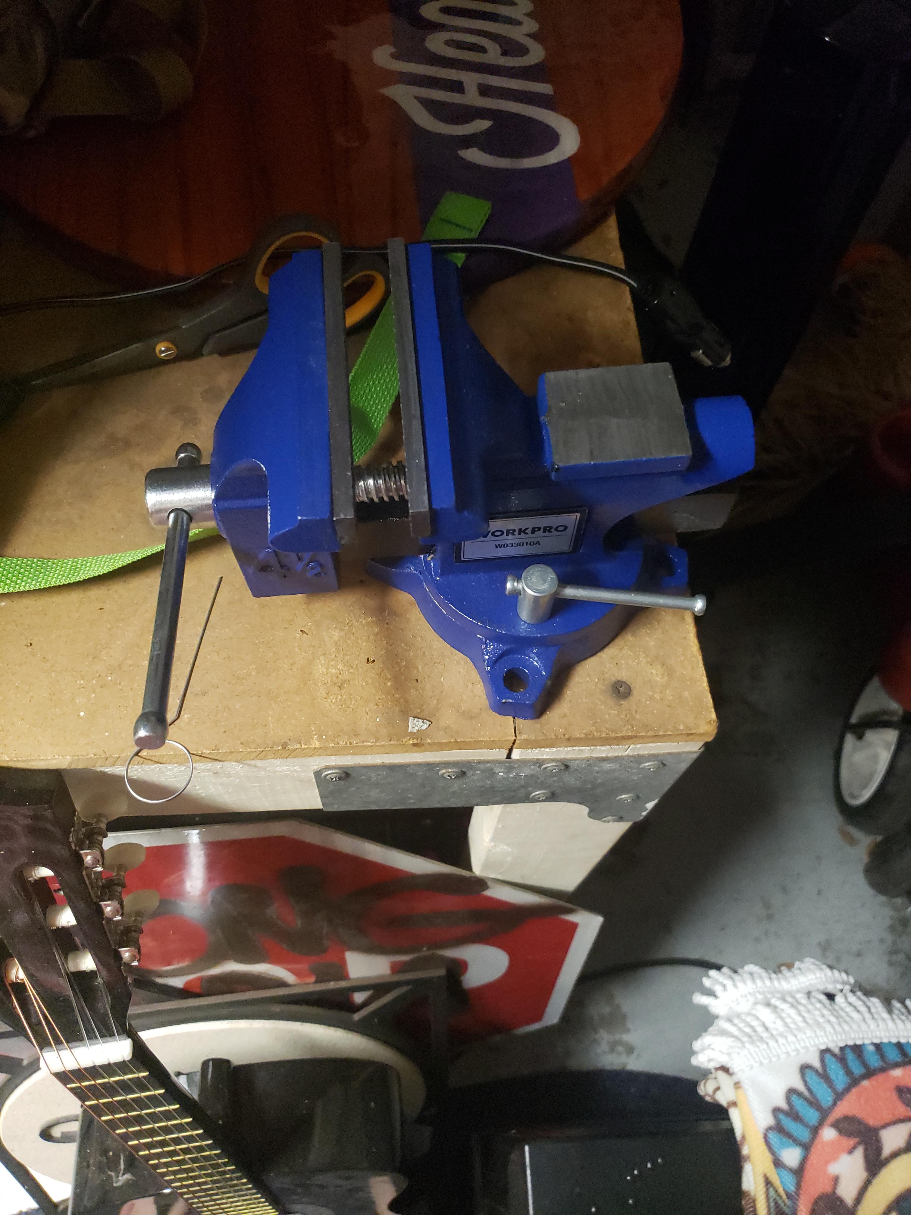 $8/mo - Finance WORKPRO Bench Vise, 4-1/2" Vice for Workbench, Utility ...
