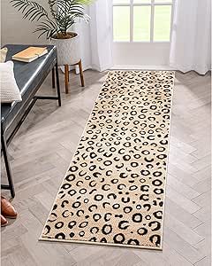 Amazon.com: Well Woven Dulcet Leopard Black Ivory Animal Print Area Rug ...