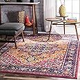 nuLOOM Vonda Fancy Persian Area Rug, 5' x 7' 5", Purple : Amazon.ca: Home