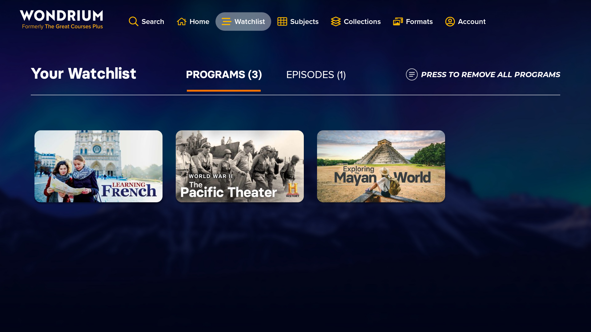 Wondrium:Amazon.com:Appstore for Android