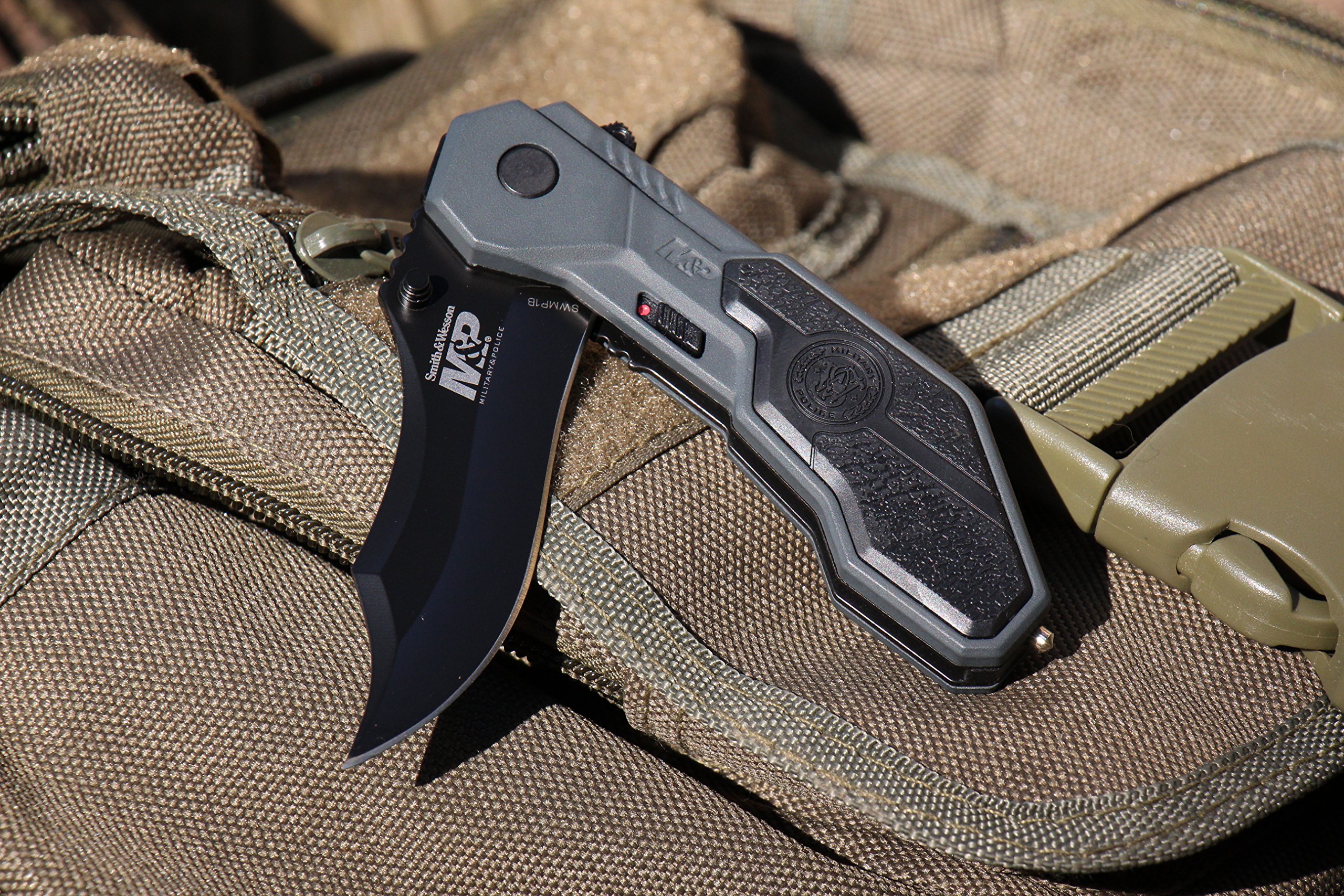 Smith & Wesson M&P SWMP1B 7.1in Stainless Steel Assisted Folding Knife ...