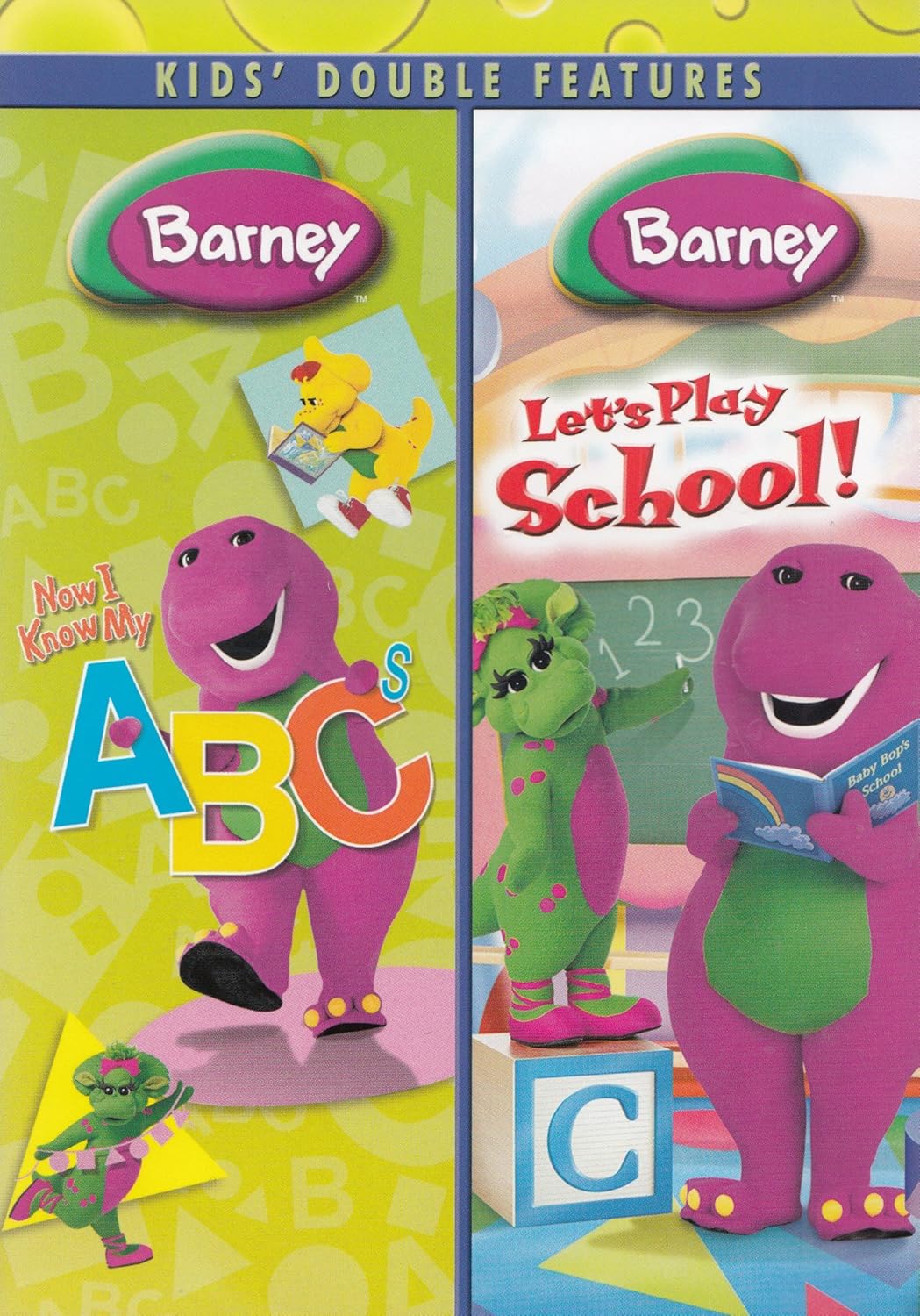 Amazon.com: Barney (Now I Know My ABC's / Let's Play School) (Double ...