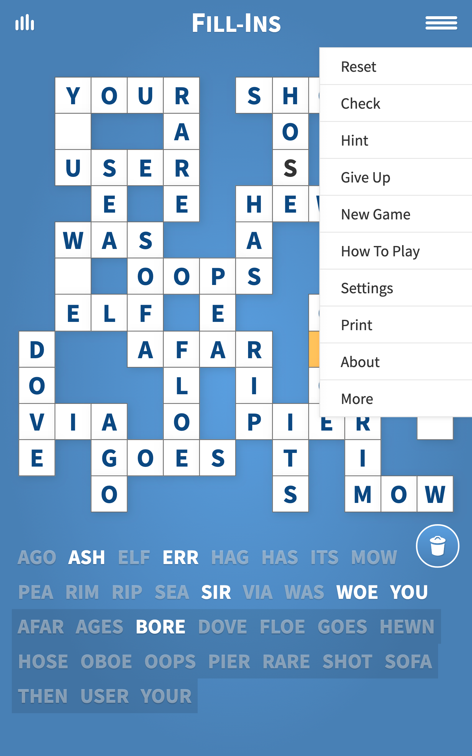 Fill-Ins · Free Word Fit Puzzles:Amazon.co.uk:Appstore for Android