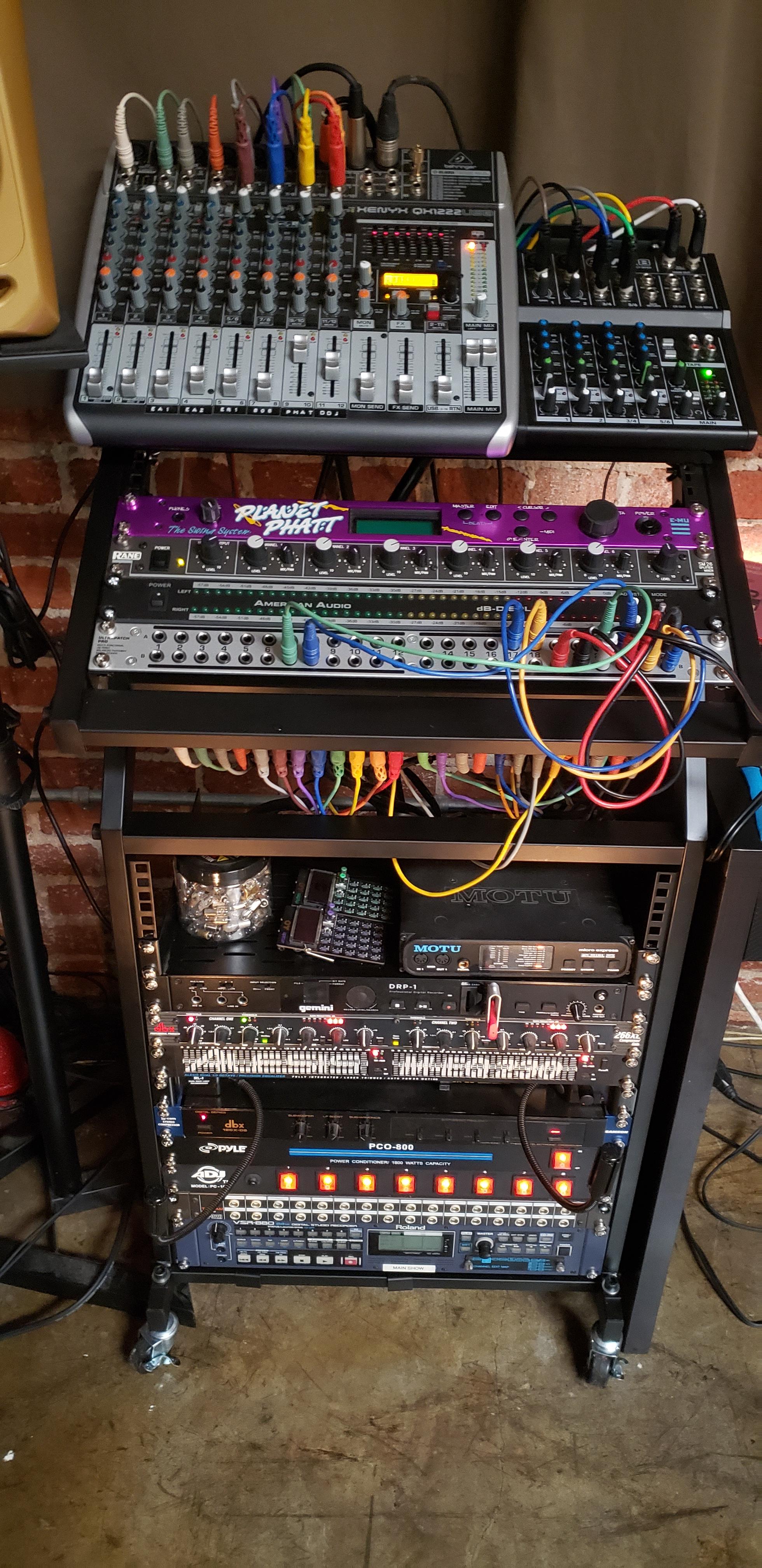 $14/mo - Finance AW Adjustable Rack Mount Studio Equipment Rolling DJ ...