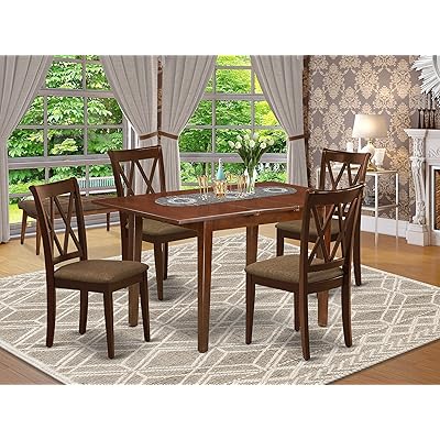 5-Piece Rectangular Dining Set with Butterfly Leaf Philippines | Ubuy