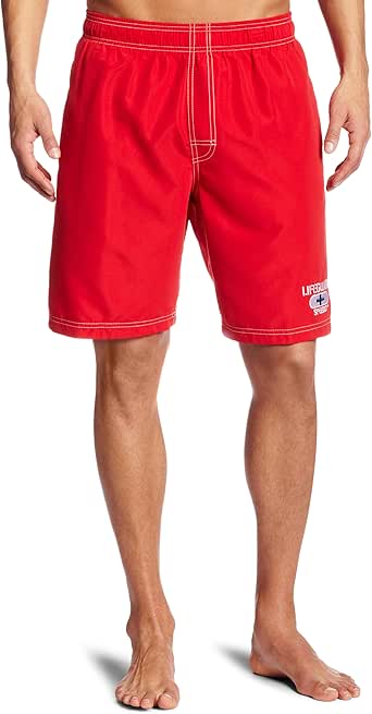 Amazon.com : Speedo Men's Lifeguard Solid Volley 20 Inch Watershorts ...