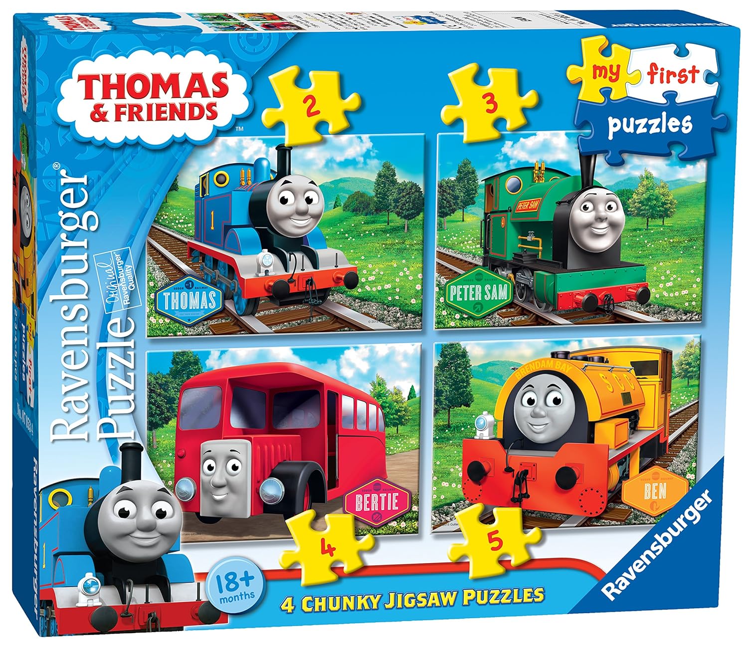 Ravensburger My First Puzzle, Thomas & Friends (2, 3, 4 & 5pc) Jigsaw ...