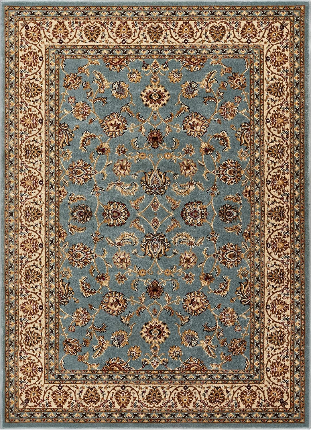 Amazon.com: Well Woven Barclay Sarouk Light Blue Traditional Area Rug 3 ...