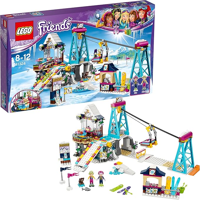 LEGO UK 41324 Snow Resort Ski Lift Construction Toy: Amazon.co.uk: Toys ...