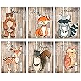 Amazon.com: Woodland Nursery Decor for Boys - Animal Pictures Wall Art ...