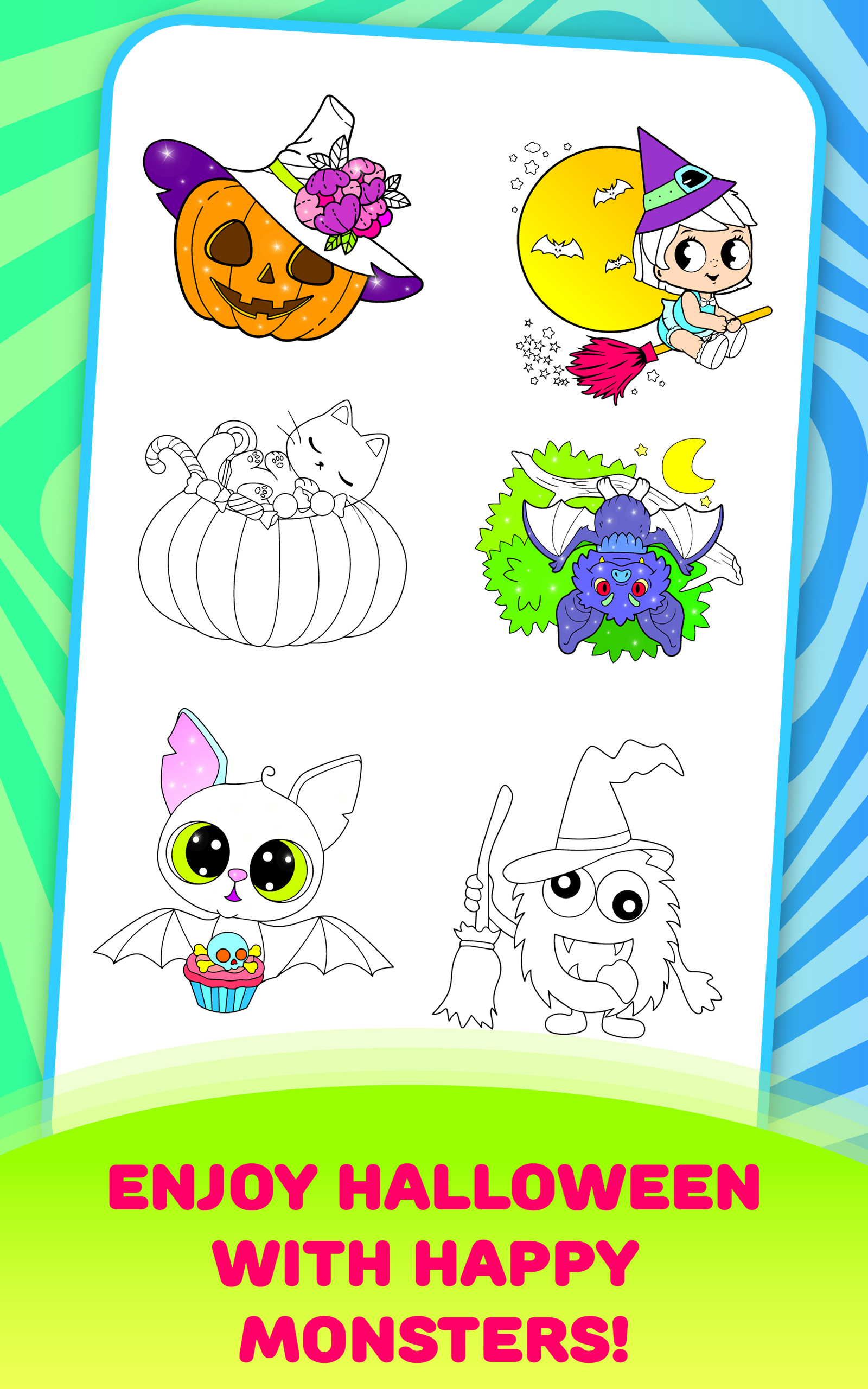 Happy Monsters – Halloween Color by Numbers:Amazon.in:Appstore for Android