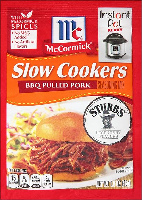 McCormick Slow Cookers BBQ Pulled Pork Seasoning Mix 45g Sachet: Amazon ...