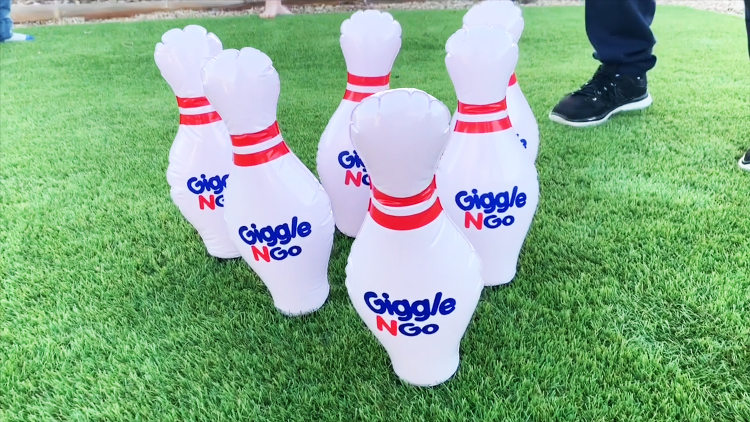 Watch Mini Inflatable Bowling Set for kids and Toddlers by giggle N Go ...