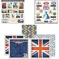 Amazon.com: Scrapbook Customs Themed Paper and Stickers Scrapbook Kit ...